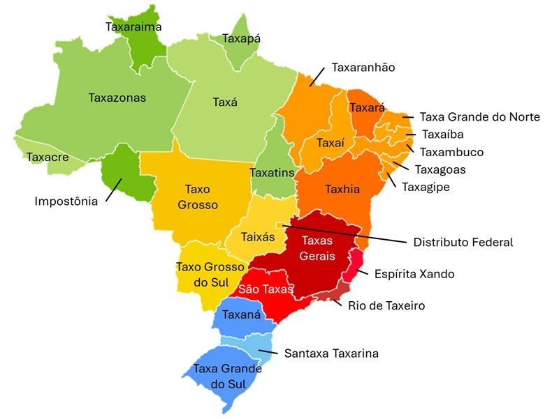 Memes do Taxadd: Estados do Brasil 'ganham' novos nomes