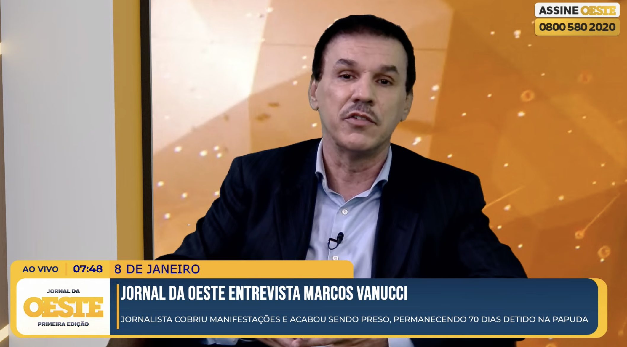 Marcos Vanucci: jornalista preso no 8/1 critica STF critica STF